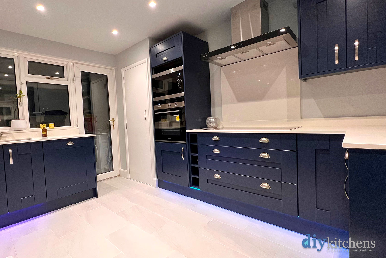 Shaker Blue Real Kitchens