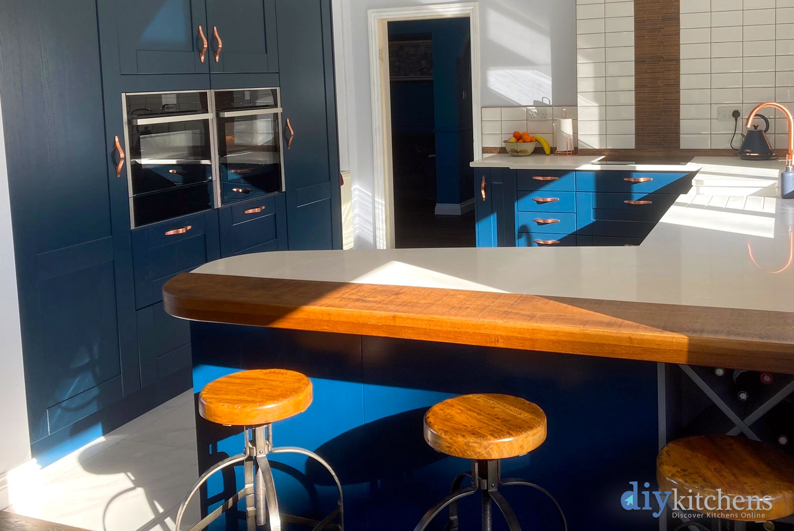 Shaker Blue Real Kitchens