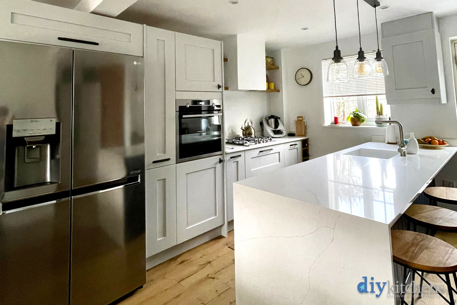 Shaker Blue Real Kitchens