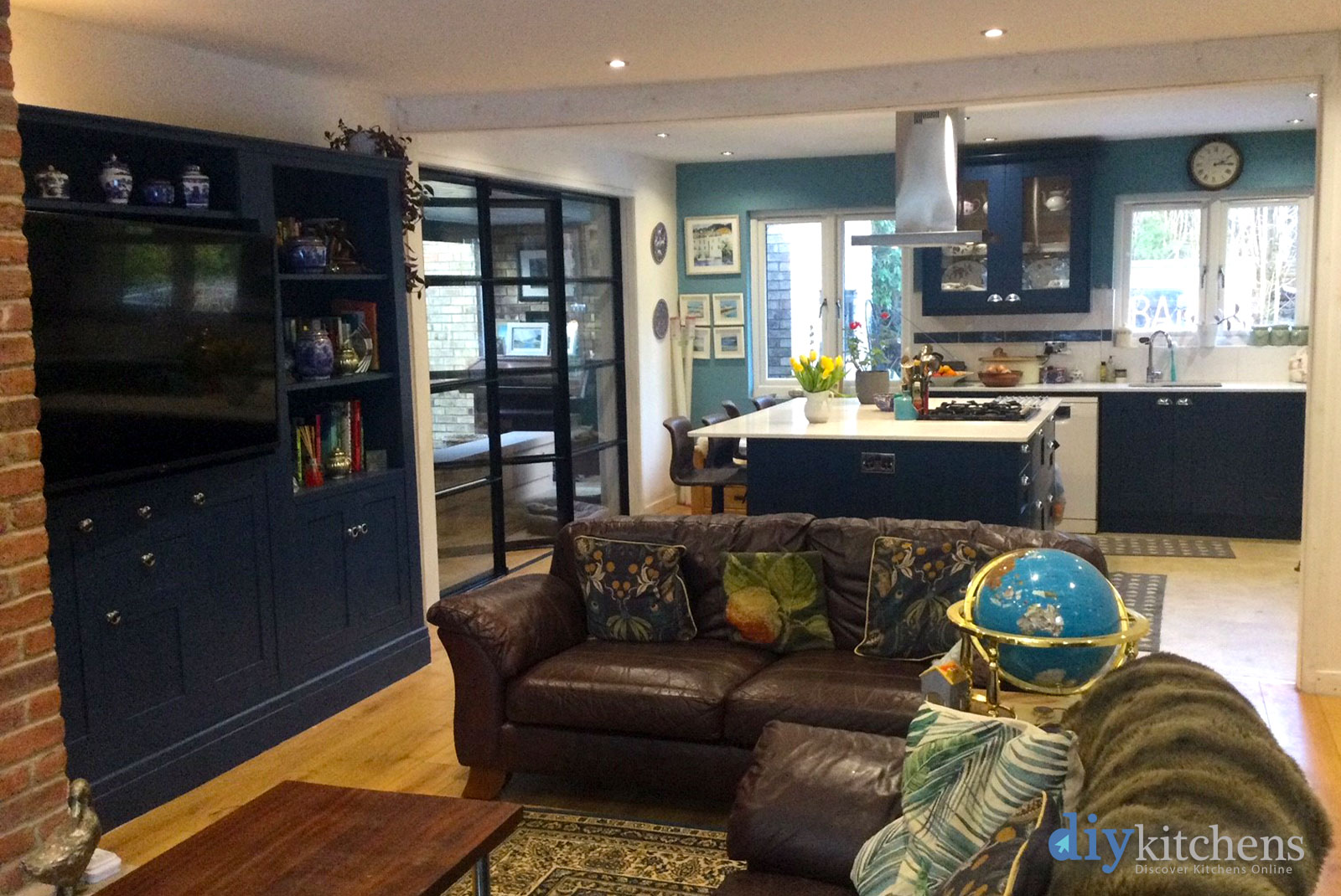 Shaker Blue Real Kitchens