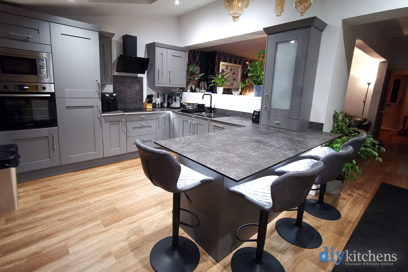 Shaker Blue Real Kitchens