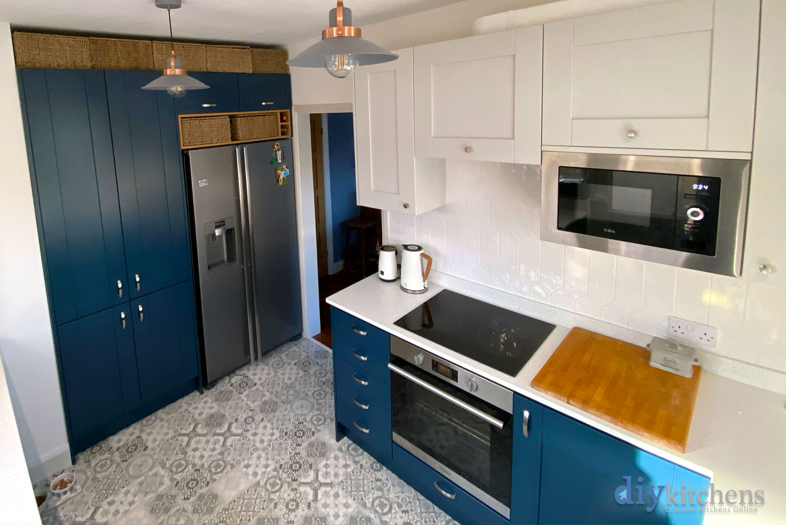 Shaker Blue Real Kitchens