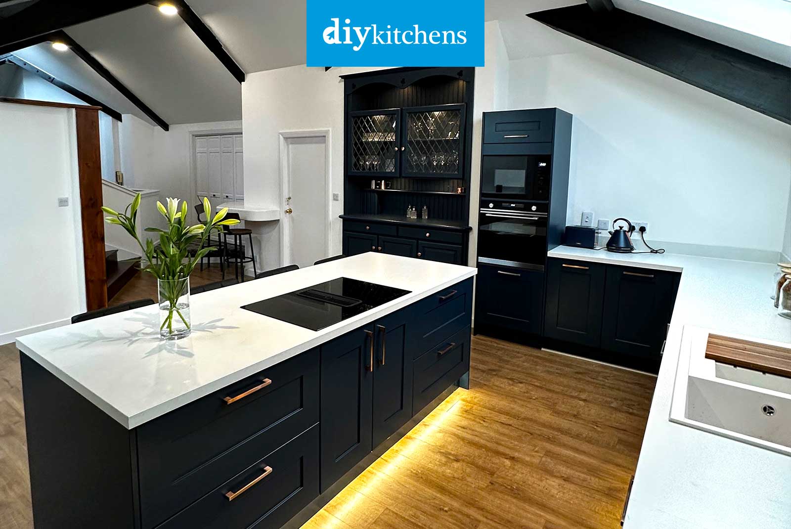 Shaker Blue Real Kitchens