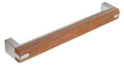 D Handle, Wood, 170mm Long, 30mm Deep, 170mm Hole Centre - DIY Kitchens