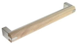 D Handle, Wood, 170mm Long, 30mm Deep, 170mm Hole Centre - DIY Kitchens
