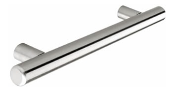 Bar Handle, Stainless Steel Effect, 237mm Long, 37mm Deep, 237mm Hole ...