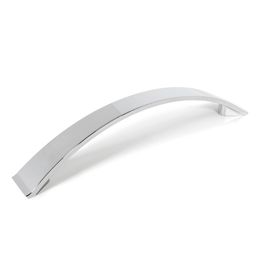 Curved Bar Handle, Chrome, 158mm Long, 128mm Hole Centre - DIY Kitchens