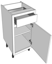 Helmsley Bespoke Painted - 450mm Wide Single Drawerline Base Units ...