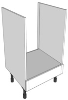 Helmsley Cashmere - 600mm Built Under Oven Housing - DIY Kitchens