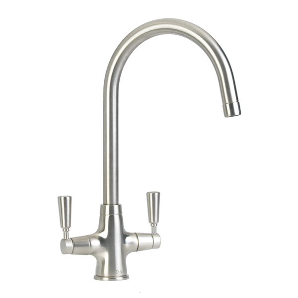 CDA - TT41NI - Traditional quarter turn lever monobloc tap, nickel ...