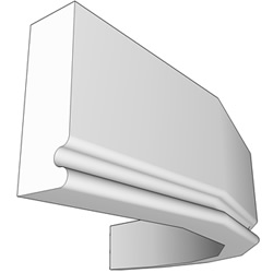 Bedale Bespoke Painted - Curved Classic Lighting Pelmet Section For ...