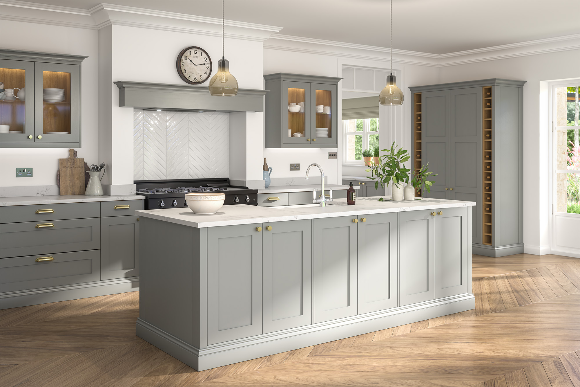 Buy Bramley Heron Grey Kitchen Doors at Trade Prices - DIY Kitchens