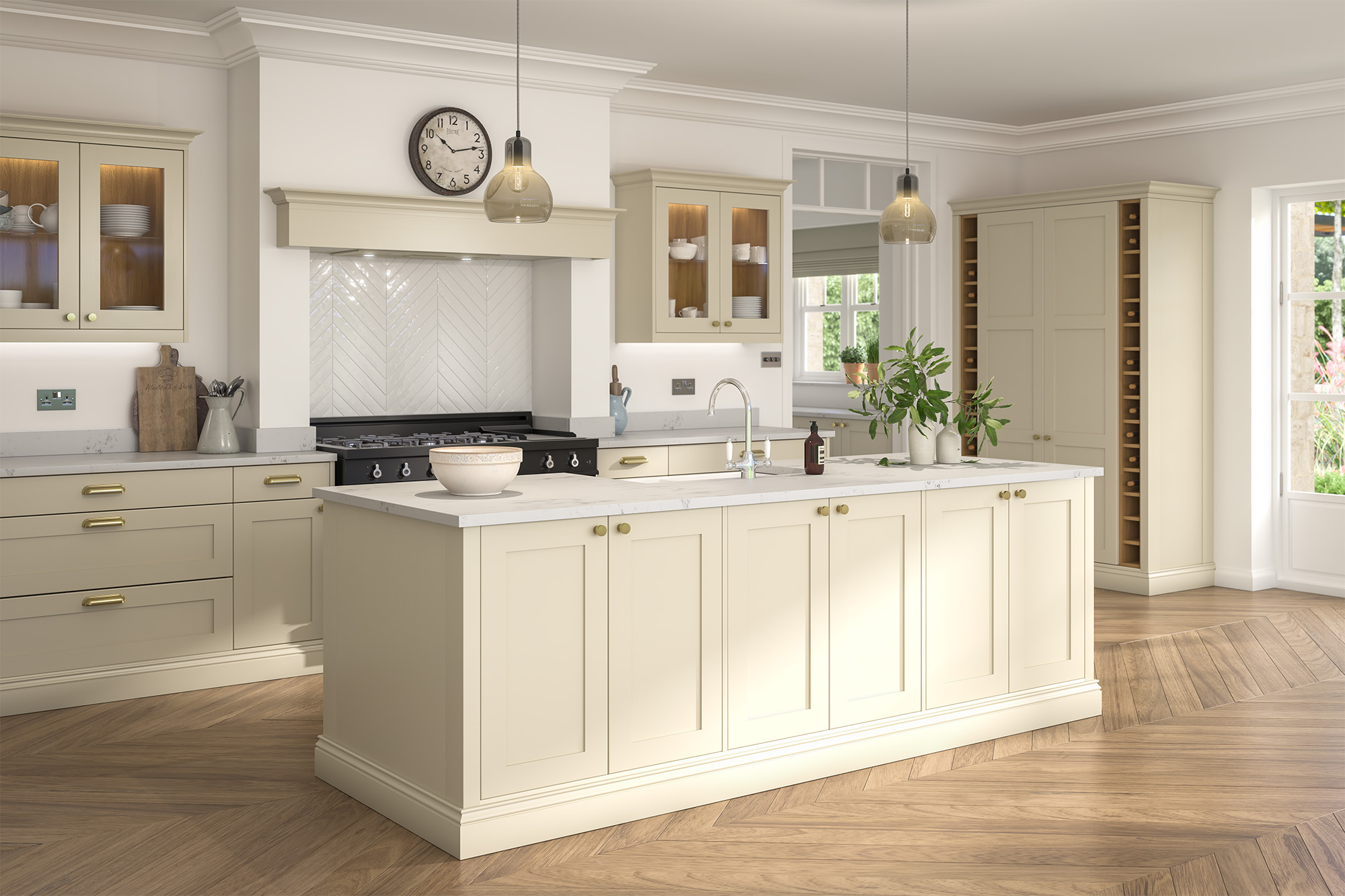 Cream Colored Shaker Kitchen Cabinets | Cabinets Matttroy